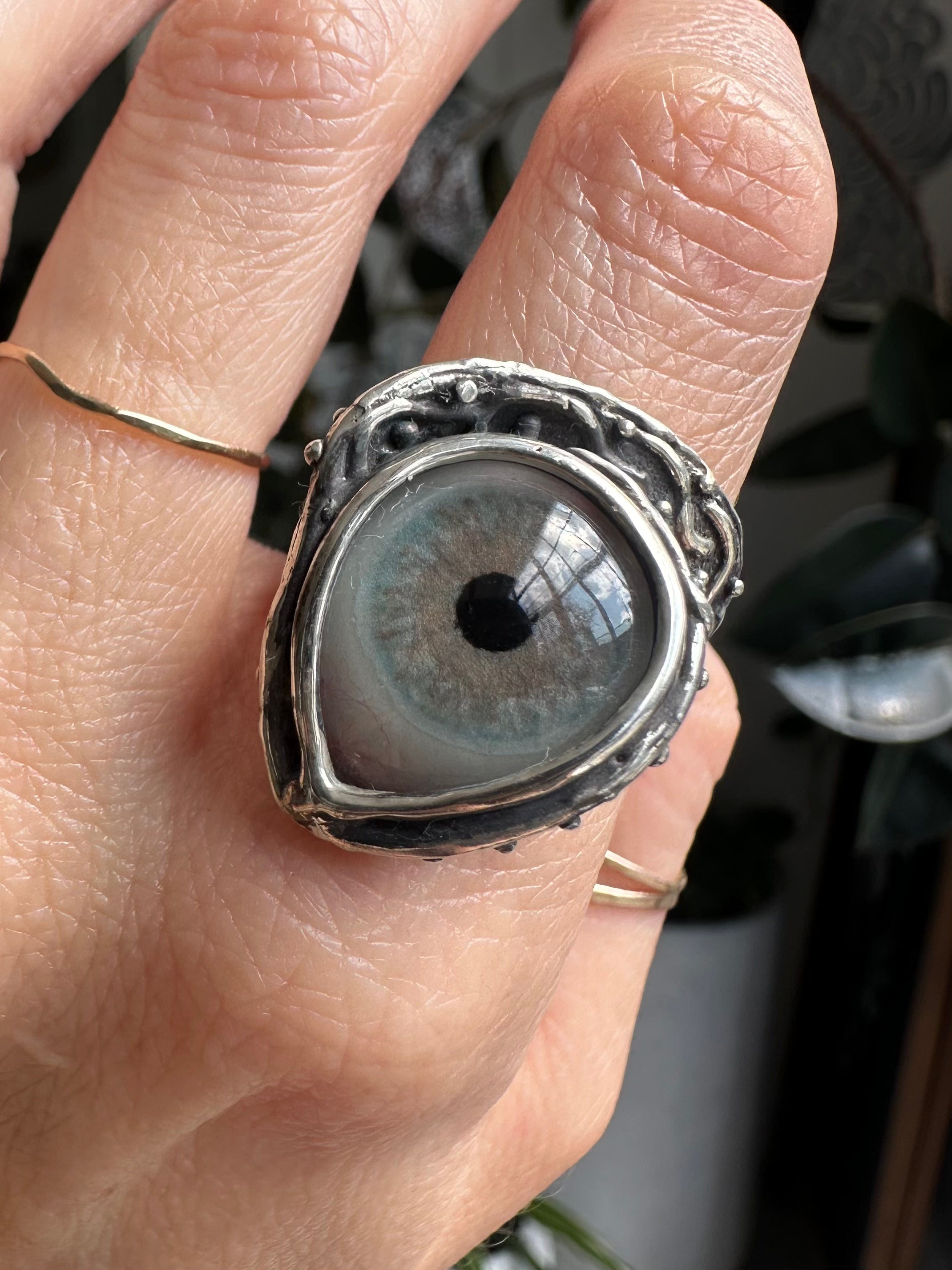 ORACLE Hand Painted Eye Ring - sz 7 – Eyeba