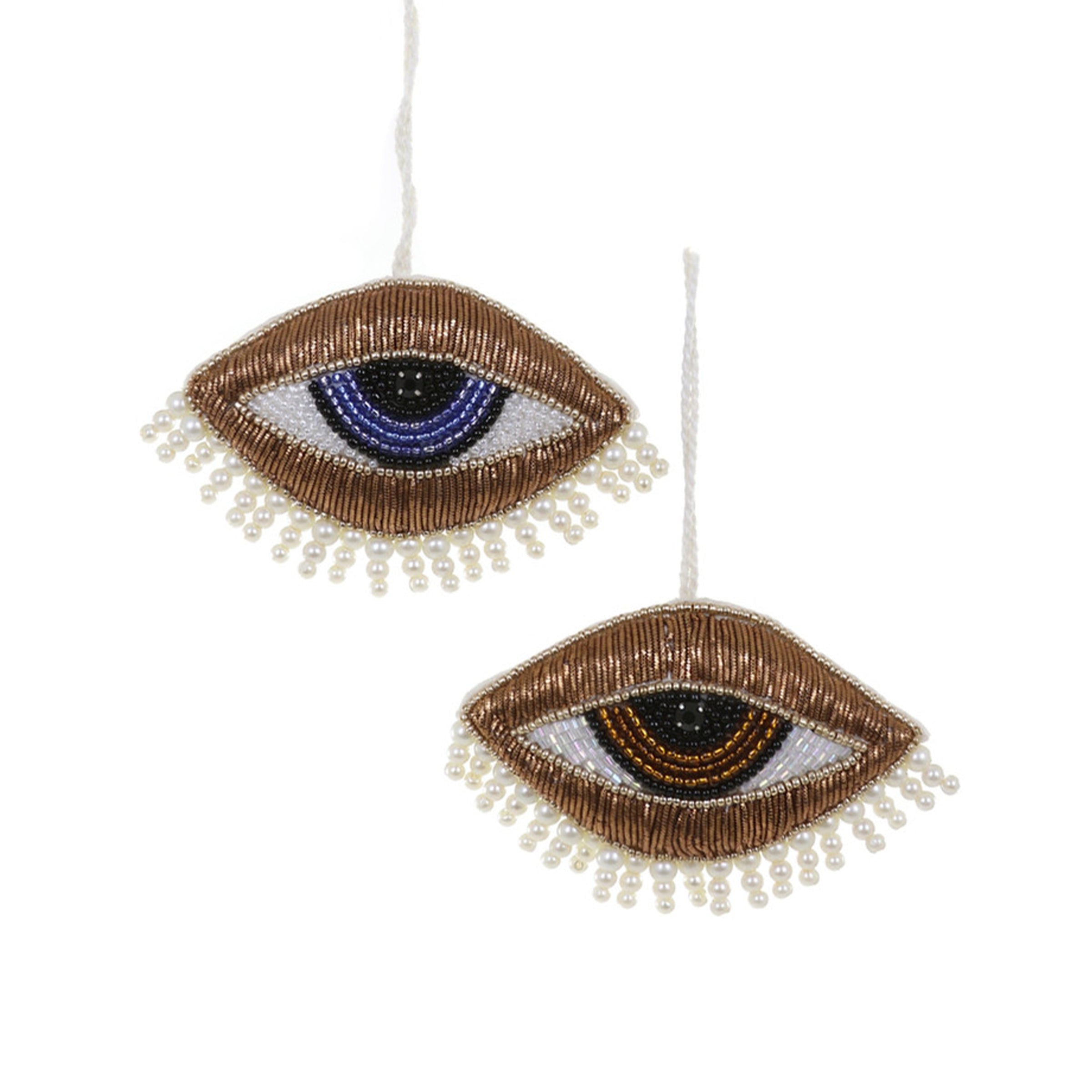 Golden Beaded Eye Ornaments – Eyeba