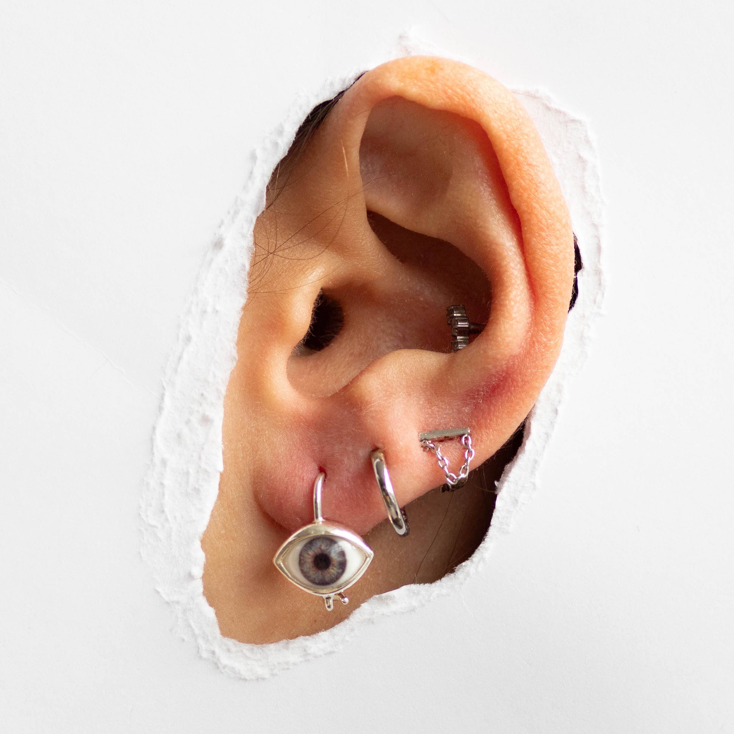 Custom Mini Eye Hanging Earring – Eyeba