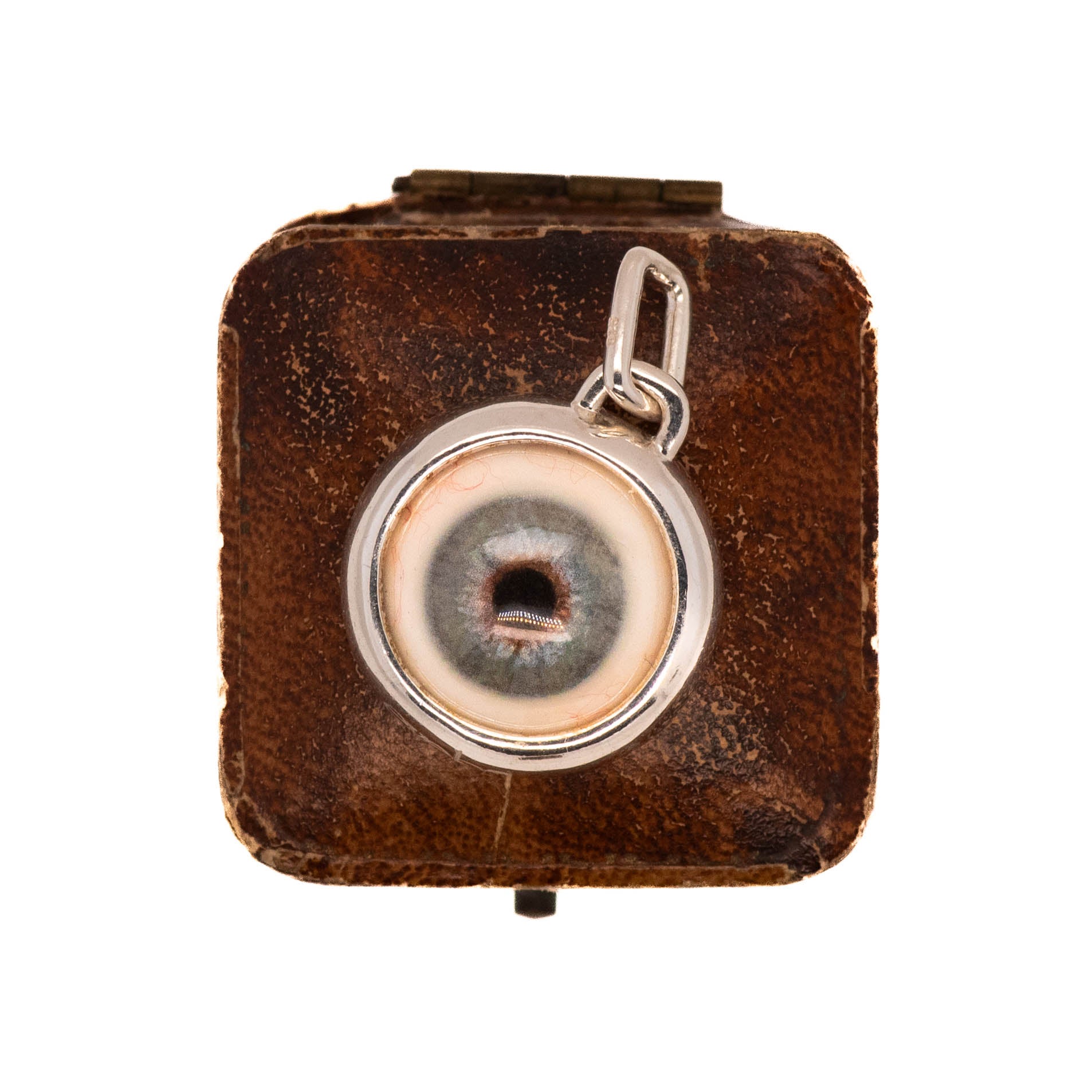 Hand Painted Blue Silver Bubble Eye Pendant – Eyeba