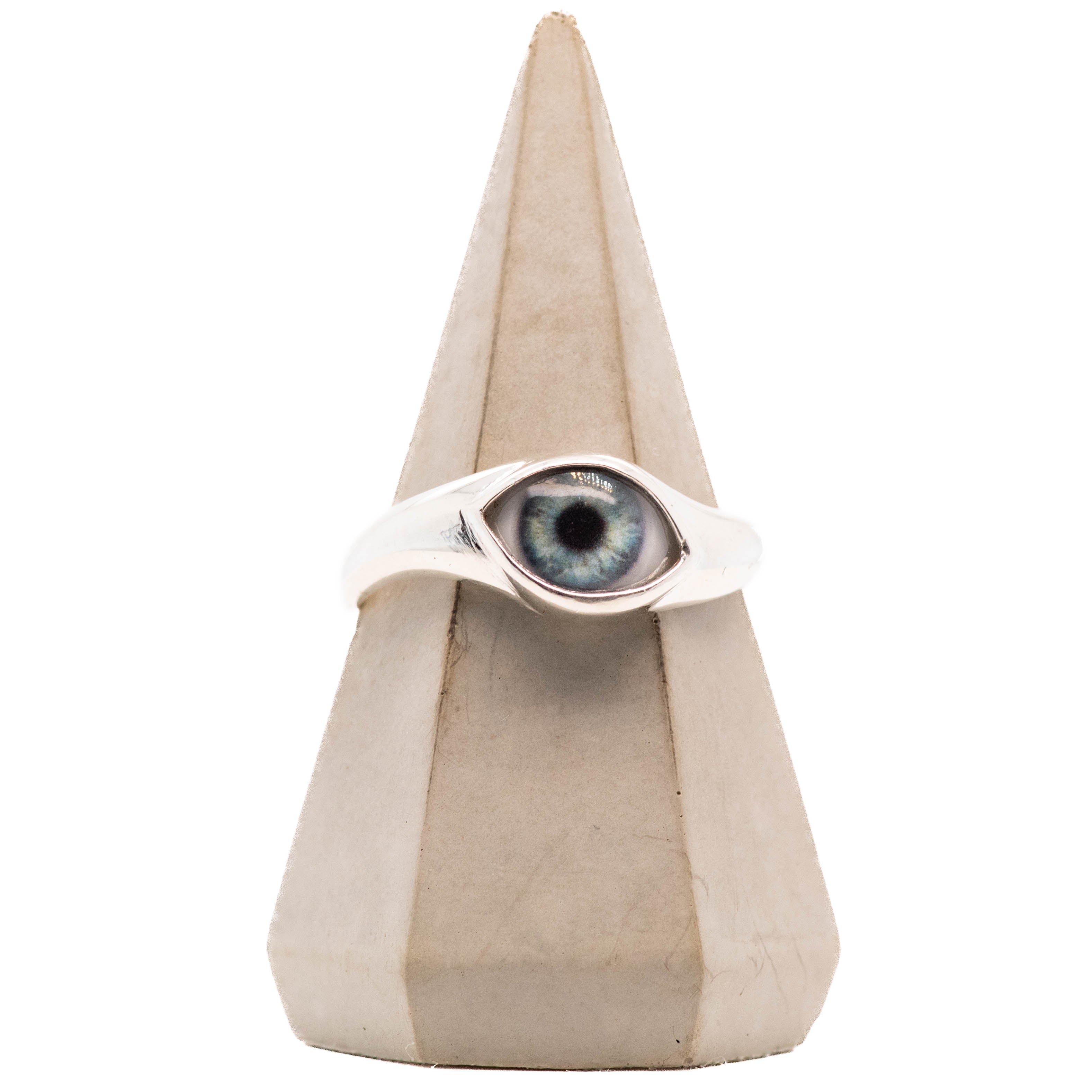 Turquoise Mini Silver Twist Eye Ring – Eyeba